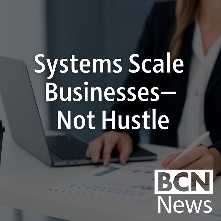 Systems Scale Businesses—Not Hustle - BCN News